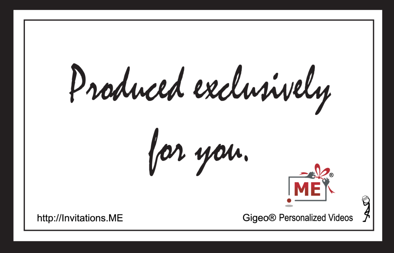 Premium Invitations for Event Planners - Gigeo® Premium Video Invitations